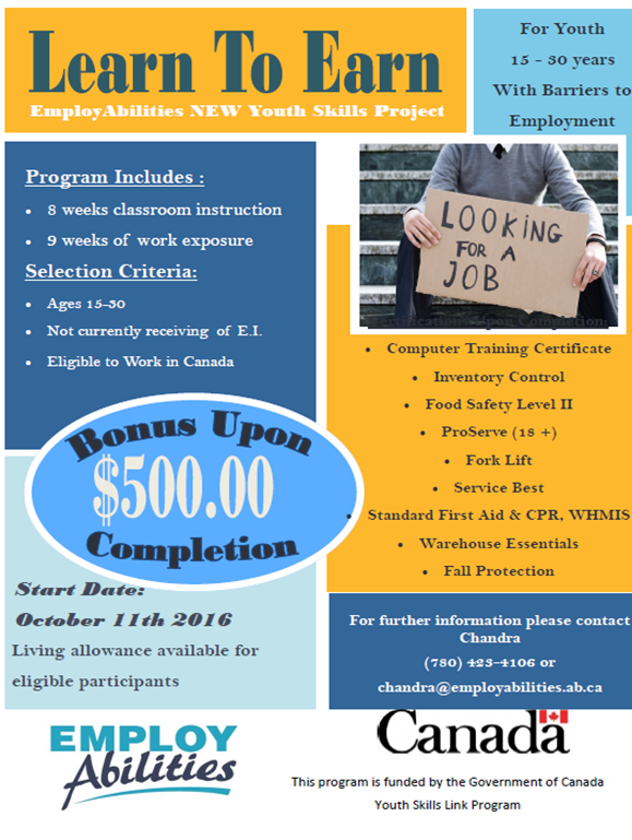 Learn to Earn – Employabilities New Youth skills Project