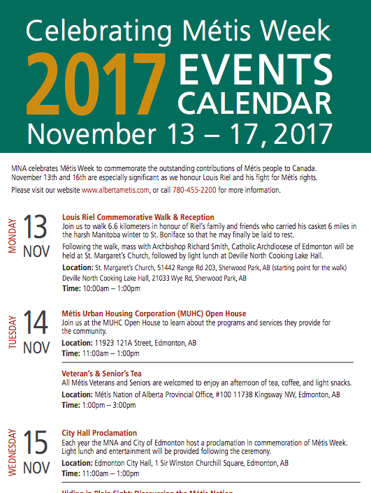 Edmonton: Celebrating Metis Week