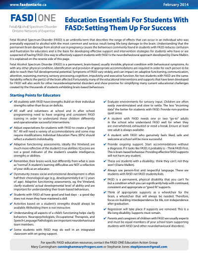Education Essentials For Students With FASD: Setting Them Up For Success